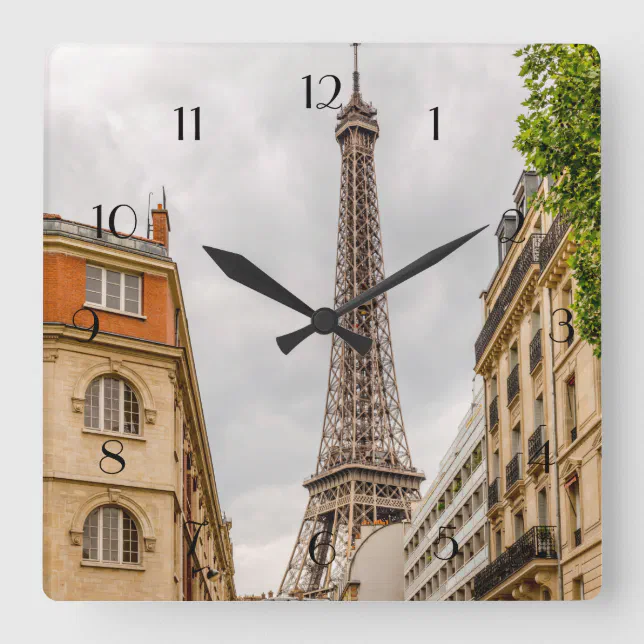 Eiffel Tower Clock | Zazzle