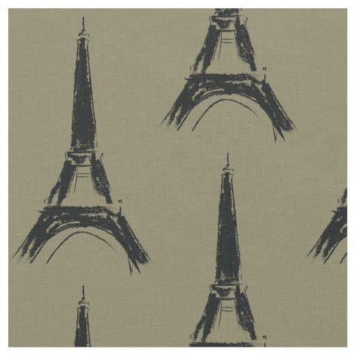 Eiffel Tower Fabric | Zazzle