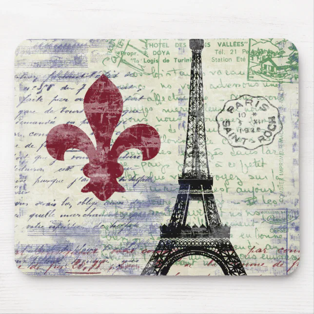 Eiffel Tower France Mousepad | Zazzle