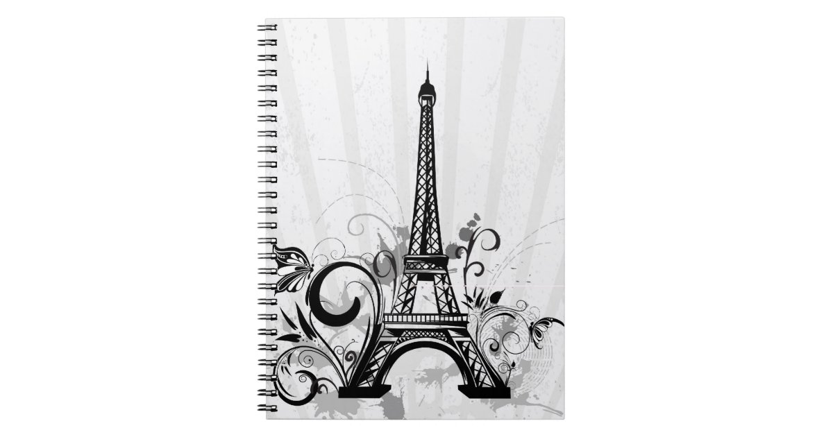 Eiffel Tower French Notebook | Zazzle