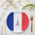 Eiffel Tower French Themed Party Paper Plates | Zazzle