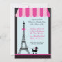 Eiffel Tower Girl Birthday Invitation | Zazzle