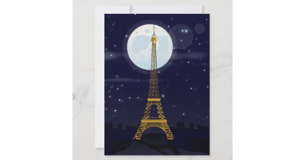 Eiffel Tower Invitation | Zazzle
