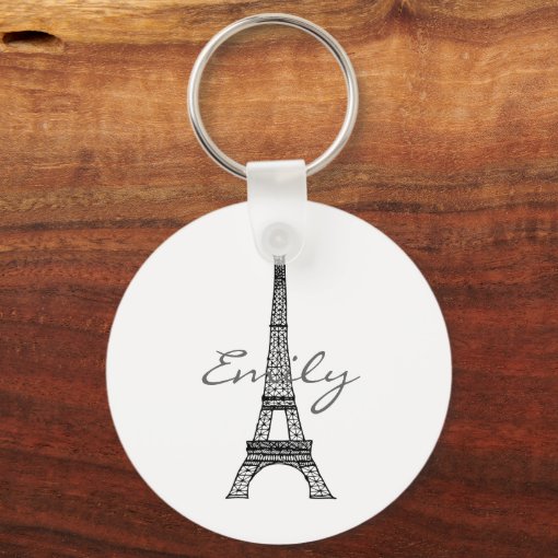 Eiffel Tower Keychain | Zazzle