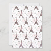 Eiffel Tower Paris Birthday Party Girl Invitation | Zazzle