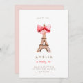 Eiffel Tower Paris Birthday Party Invitation | Zazzle