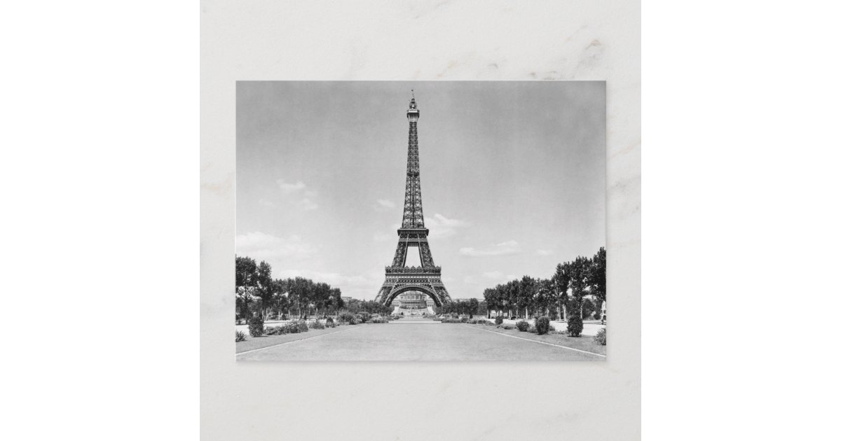 Eiffel Tower, Paris France 1909 Postcard | Zazzle