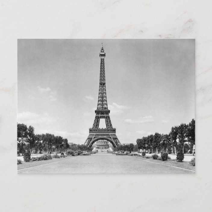 Eiffel Tower, Paris France 1909 Postcard | Zazzle.com