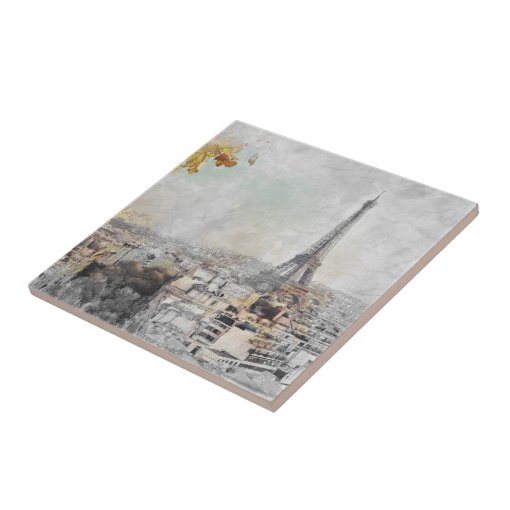 Eiffel Tower. Paris, France Ceramic Tile | Zazzle