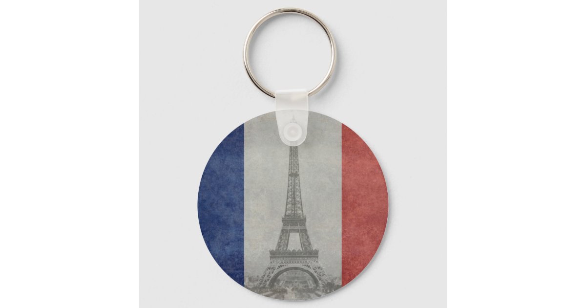 Eiffel tower, Paris France Keychain | Zazzle