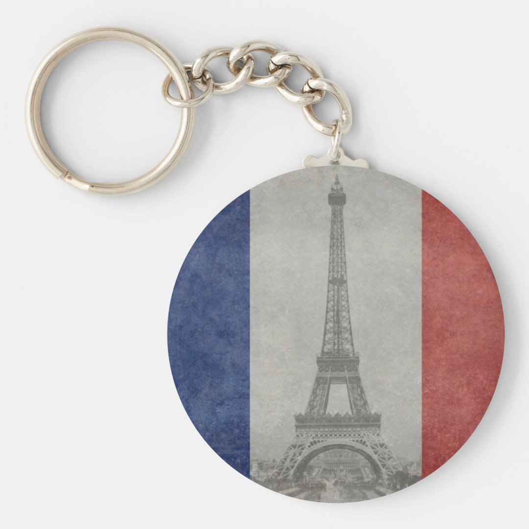 Eiffel tower, Paris France Keychain | Zazzle