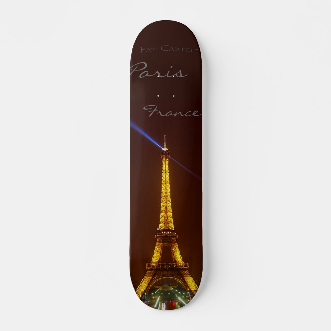 Eiffel Tower, Paris France Skateboard Deck | Zazzle