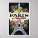 Eiffel Tower Paris France Vintage Travel Poster | Zazzle