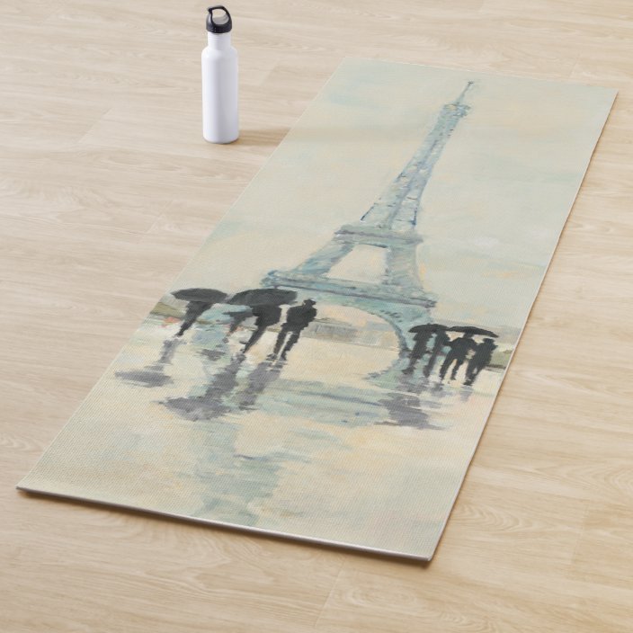 Eiffel Tower | Paris In The Rain Yoga Mat | Zazzle.com