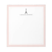 Eiffel Tower Personalized Notepad | Zazzle