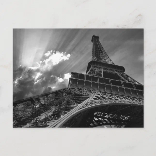 Eiffel tower postcard | Zazzle