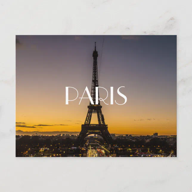 Eiffel Tower Postcard | Zazzle