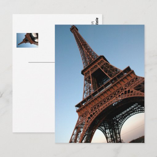 Eiffel Tower Postcard | Zazzle
