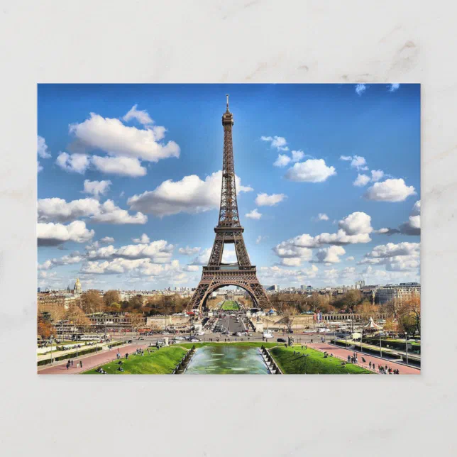 Eiffel Tower Postcard | Zazzle
