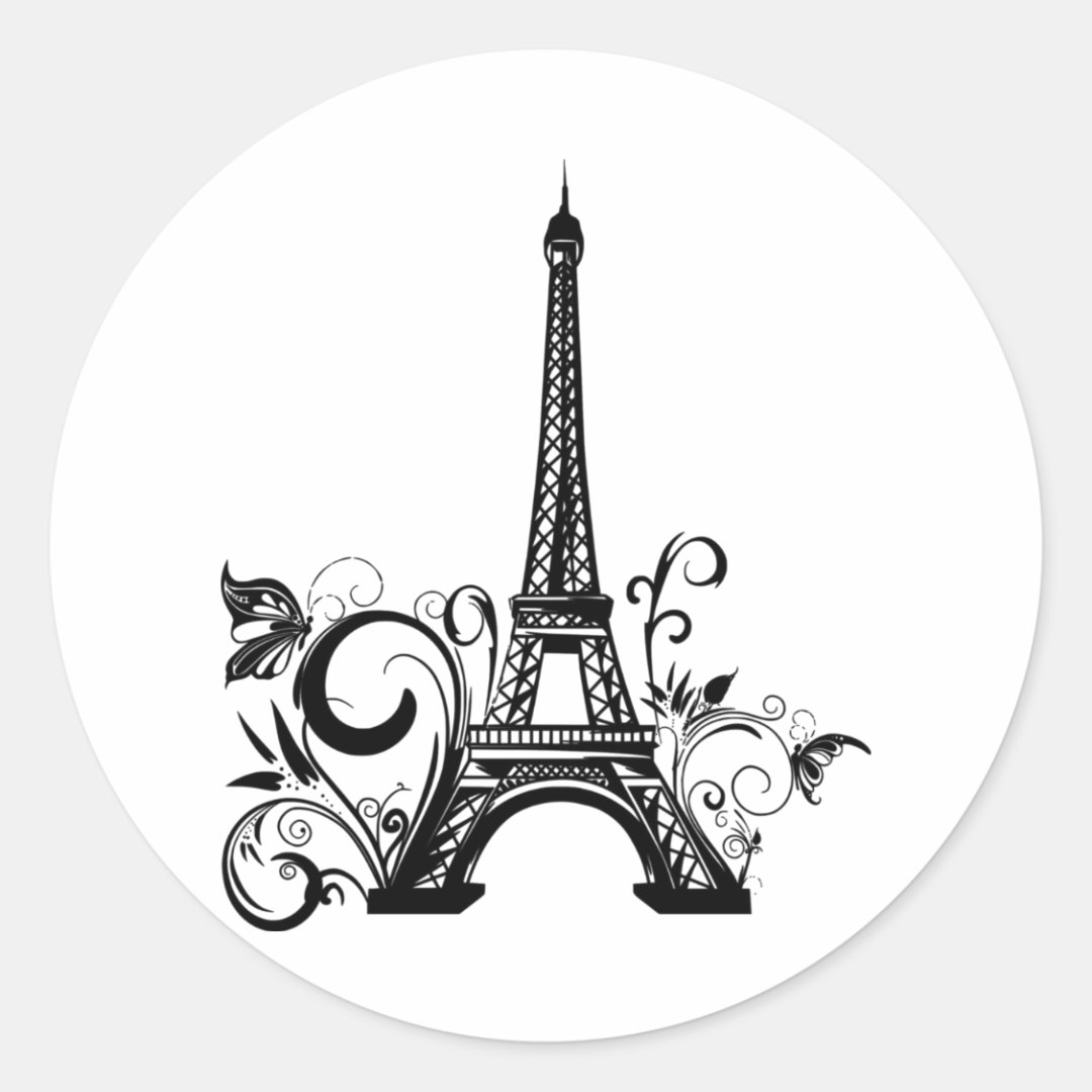 Eiffel tower Sticker | Zazzle