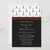 Eiffel Tower Wedding Invitation | Zazzle
