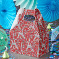Eiffel Towers and Flowers Red Favor Boxes | Zazzle
