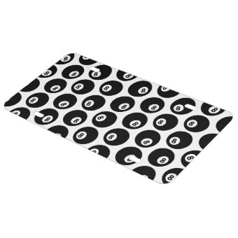 Eight Ball Billiards Pool Pattern CUSTOM COLOR License Plate | Zazzle