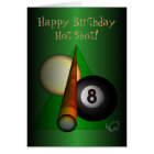 Happy Birthday Billiards Player Card | Zazzle.com