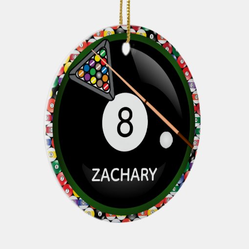 Eight Ball Game Ceramic Ornament | Zazzle