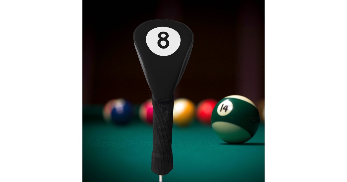 Eight Ball Golf Head Cover | Zazzle