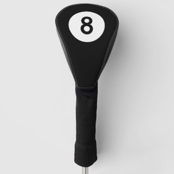 Eight Ball Golf Head Cover | Zazzle