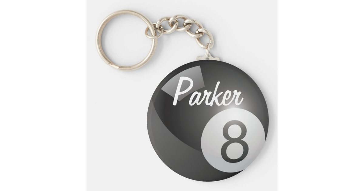 Eight Ball Sports Keychain | Zazzle.com