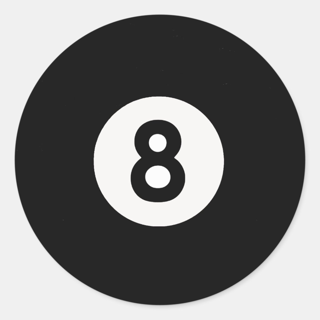 Eight Ball Sticker | Zazzle