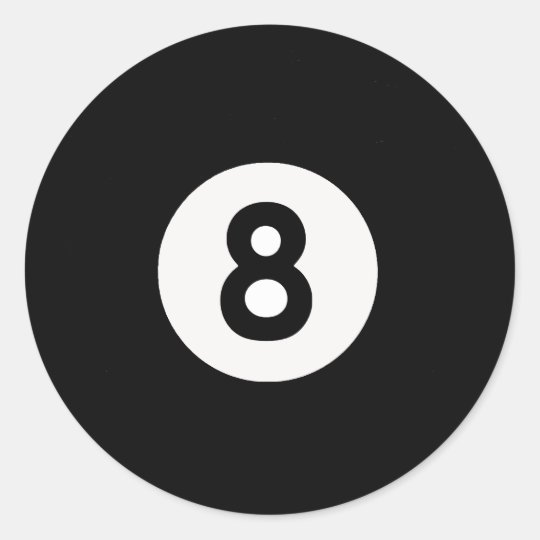 Eight Ball Sticker | Zazzle.com