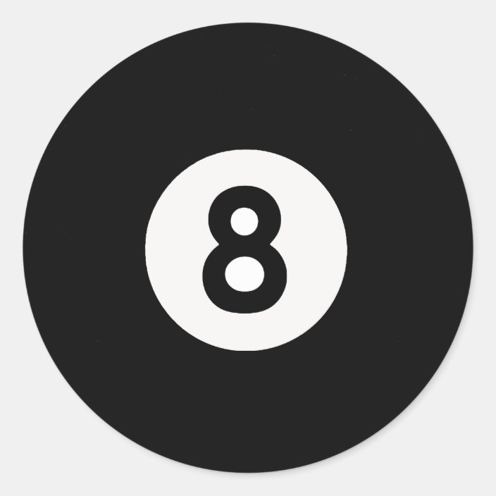 Eight Ball Sticker | Zazzle.com