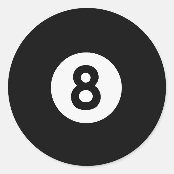 Eight Ball Sticker | Zazzle