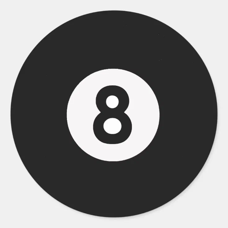 Eight Ball Sticker | Zazzle