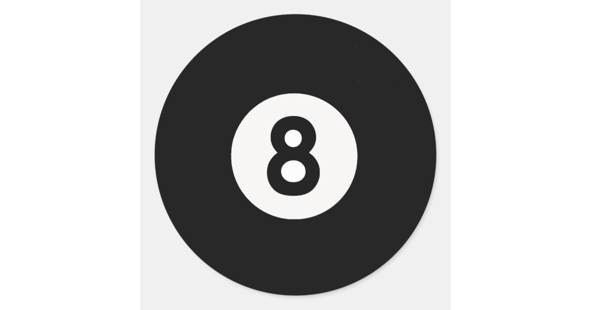 Eight Ball Sticker | Zazzle