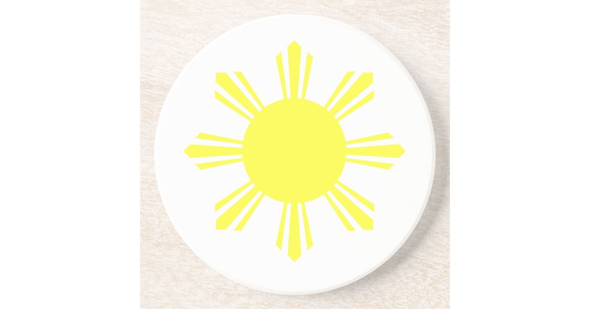 Eight Ray Sun Drink Coaster | Zazzle