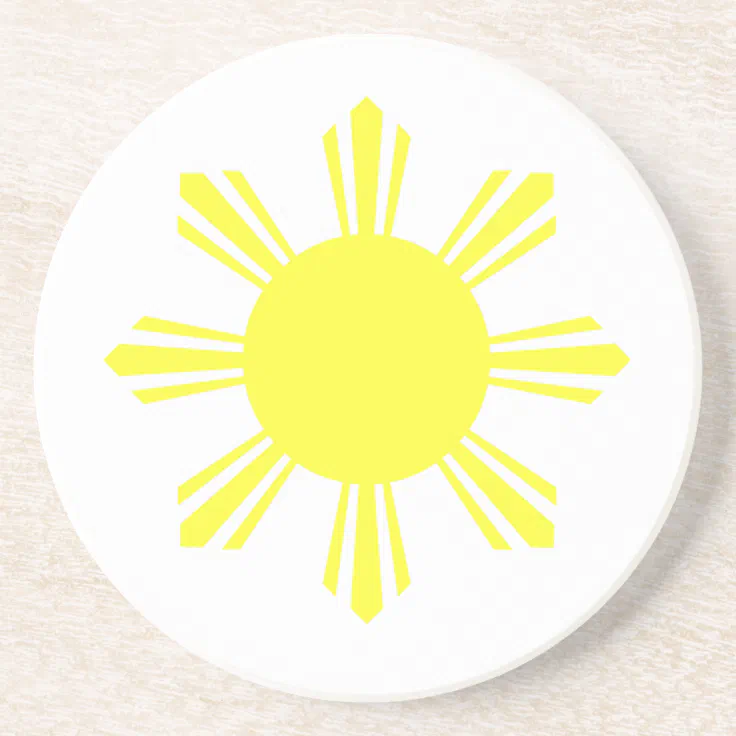 Eight Ray Sun Drink Coaster | Zazzle