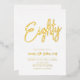 Eighty | Chic Foil Script 80th Birthday Party Foil Invitation | Zazzle
