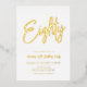 Eighty | Chic Foil Script 80th Birthday Party Foil Invitation | Zazzle