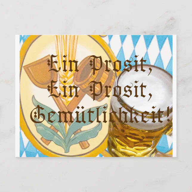 Ein Prosit Postcard | Zazzle