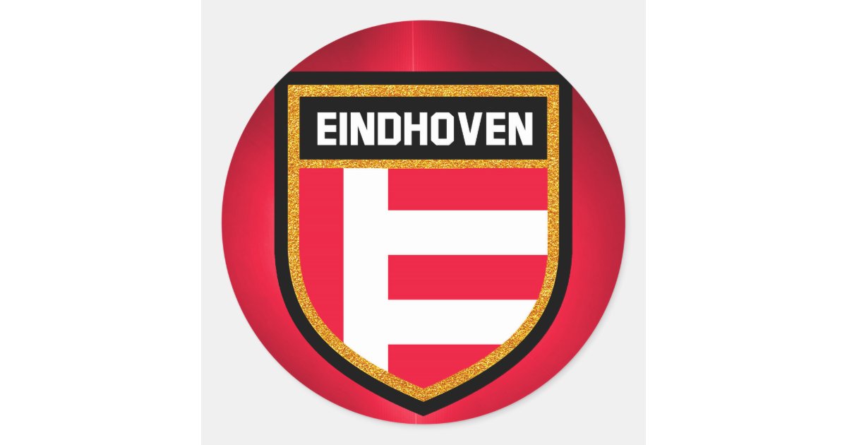 Eindhoven Flag Classic Round Sticker | Zazzle
