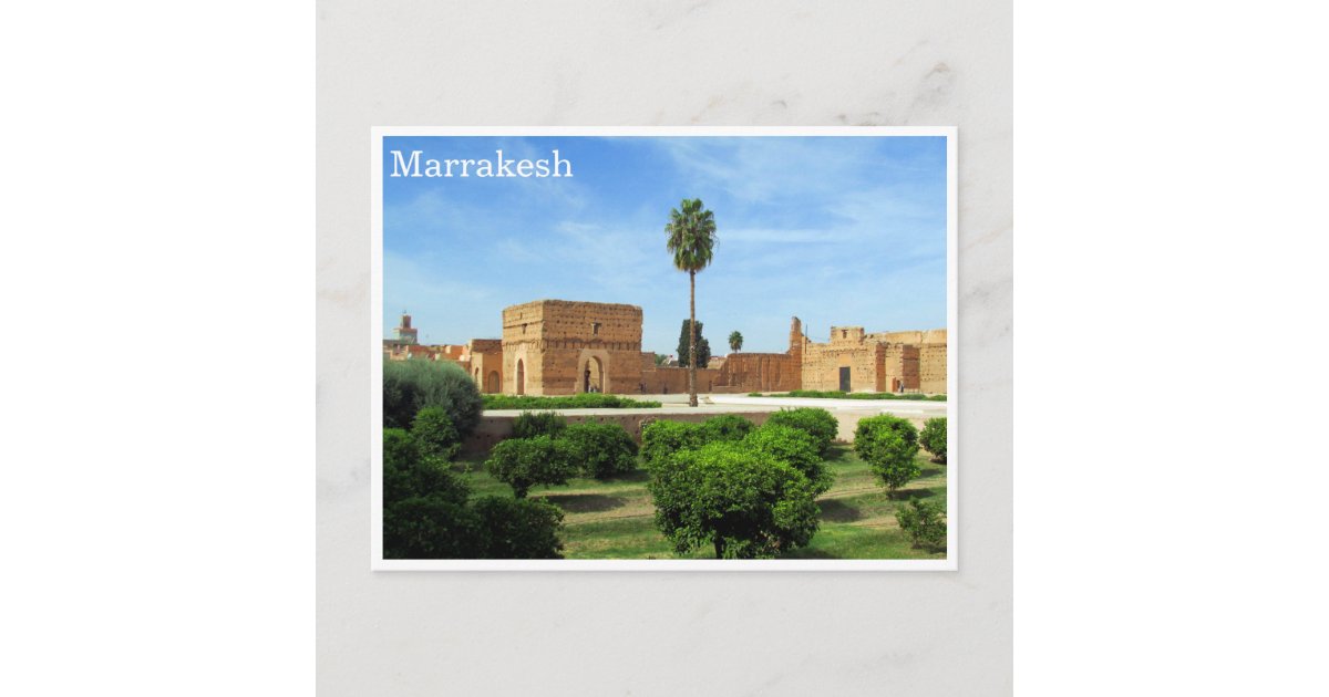 el badi marrakesh postcard | Zazzle
