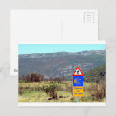 El Camino de Santiago de Compostela sign, Spain Postcard | Zazzle