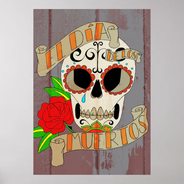 El Dia de los Muertos Poster | Zazzle