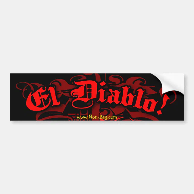 El Diablo Bumper Sticker | Zazzle