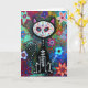 El Gato Cat Dia de los Muertos by Prisarts Card | Zazzle
