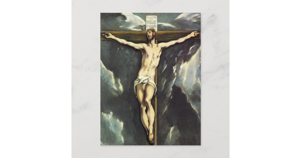 El Greco Christ On The Cross Postcard | Zazzle